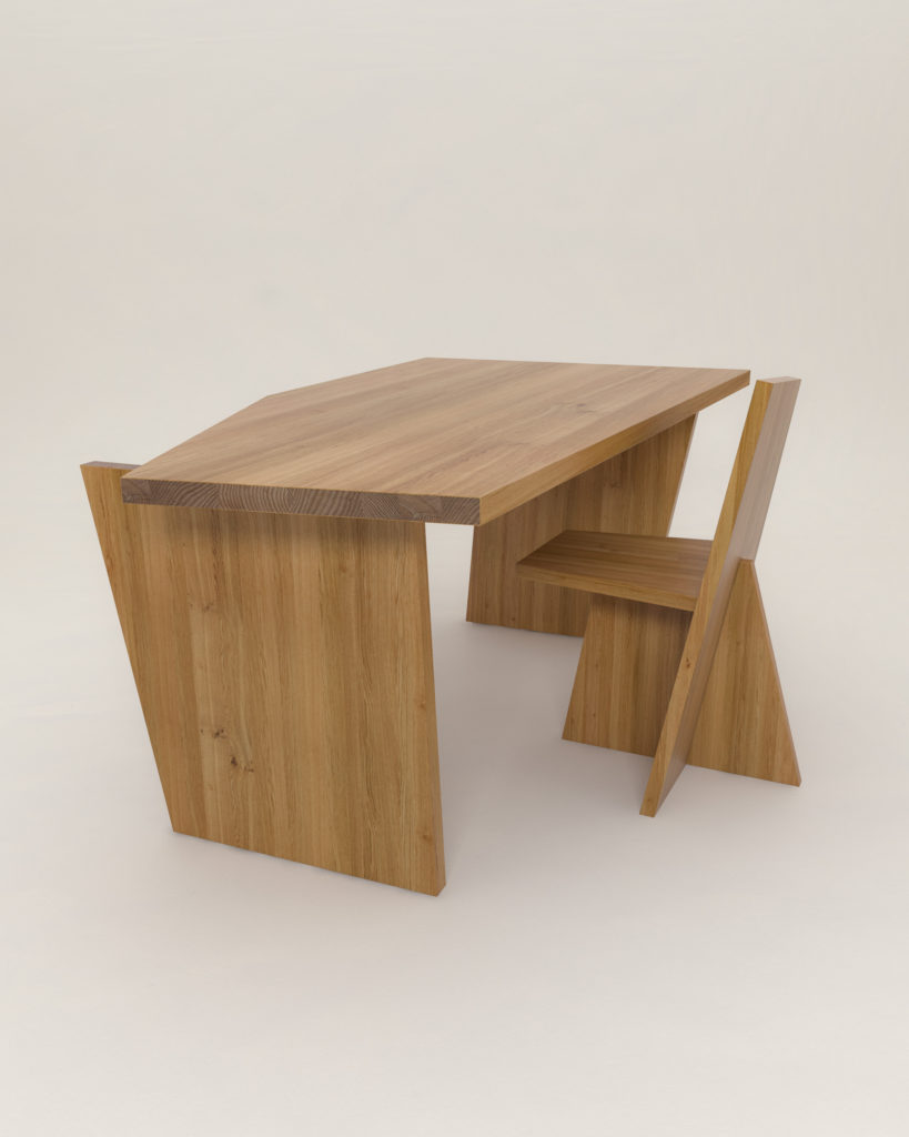 “Crooked Desk” by Nazara Lazaro | ADORNO DESIGN