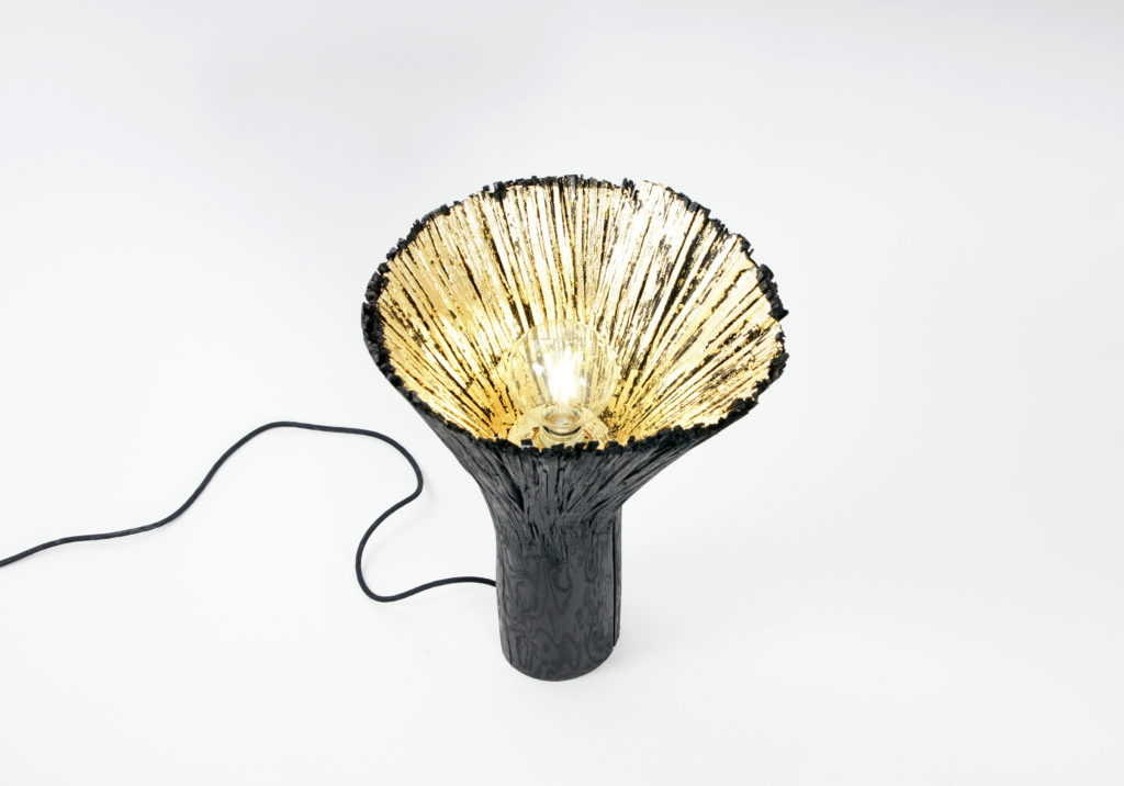 “Pressed Wood” Table Light by Johannes Hemann | ADORNO DESIGN