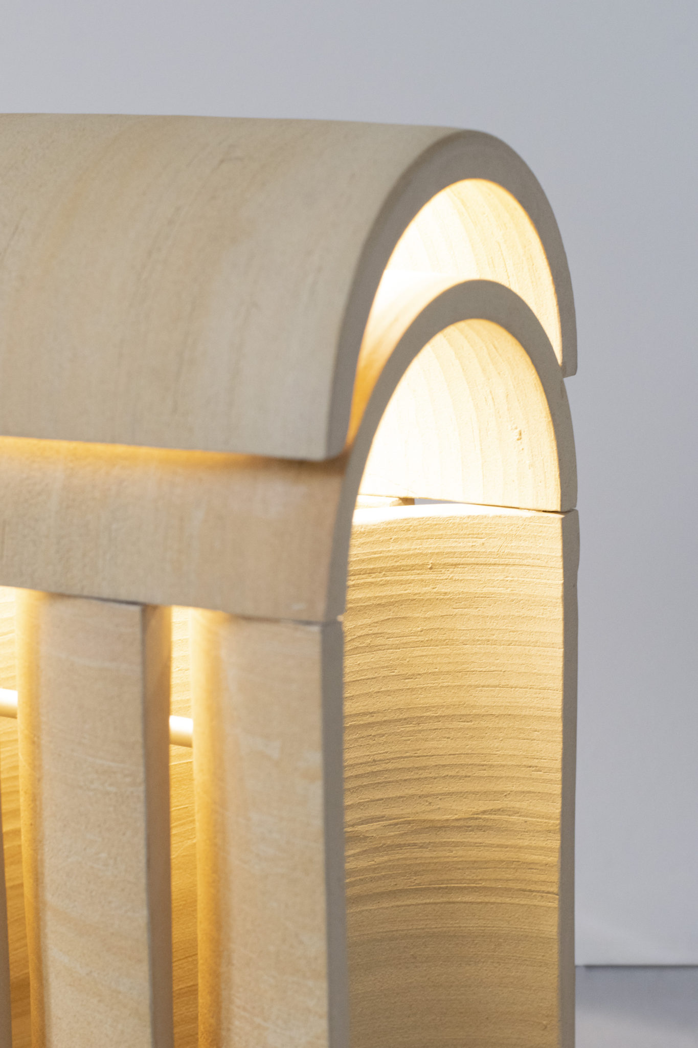 "LAYERS" Stoneware Lamp - ADORNO DESIGN