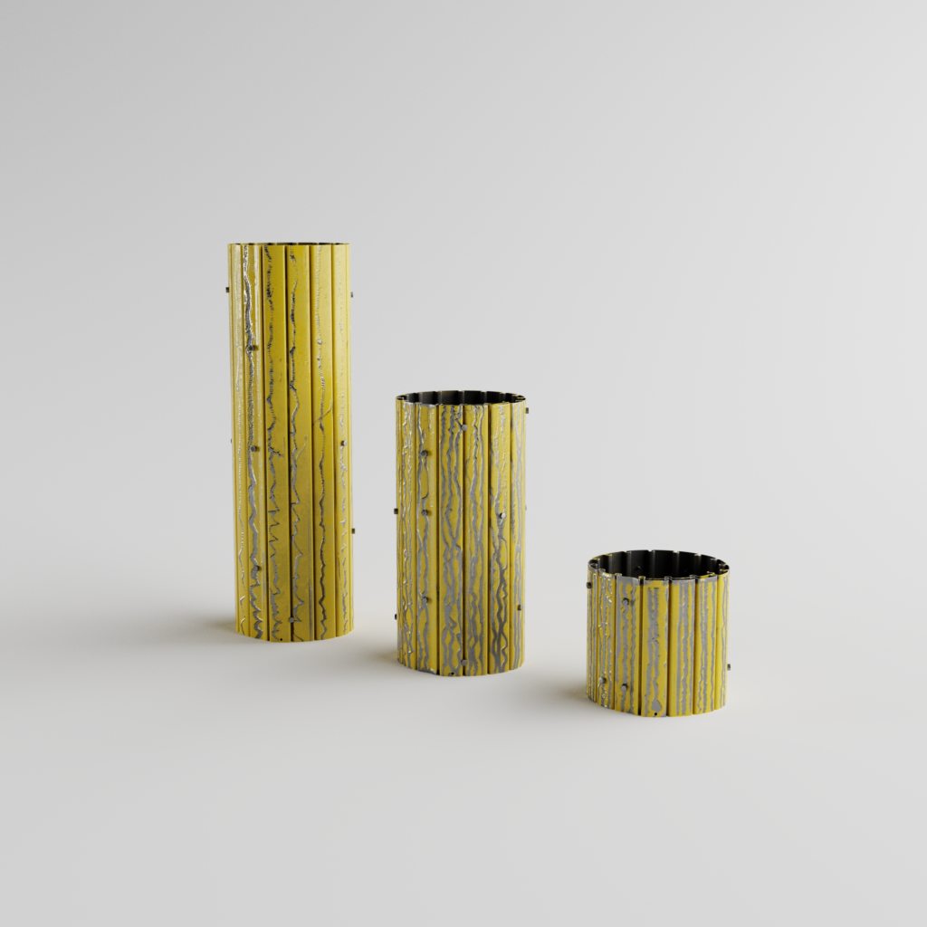 Yellow Cylinder Container by Rasmus Højfeldt | ADORNO DESIGN