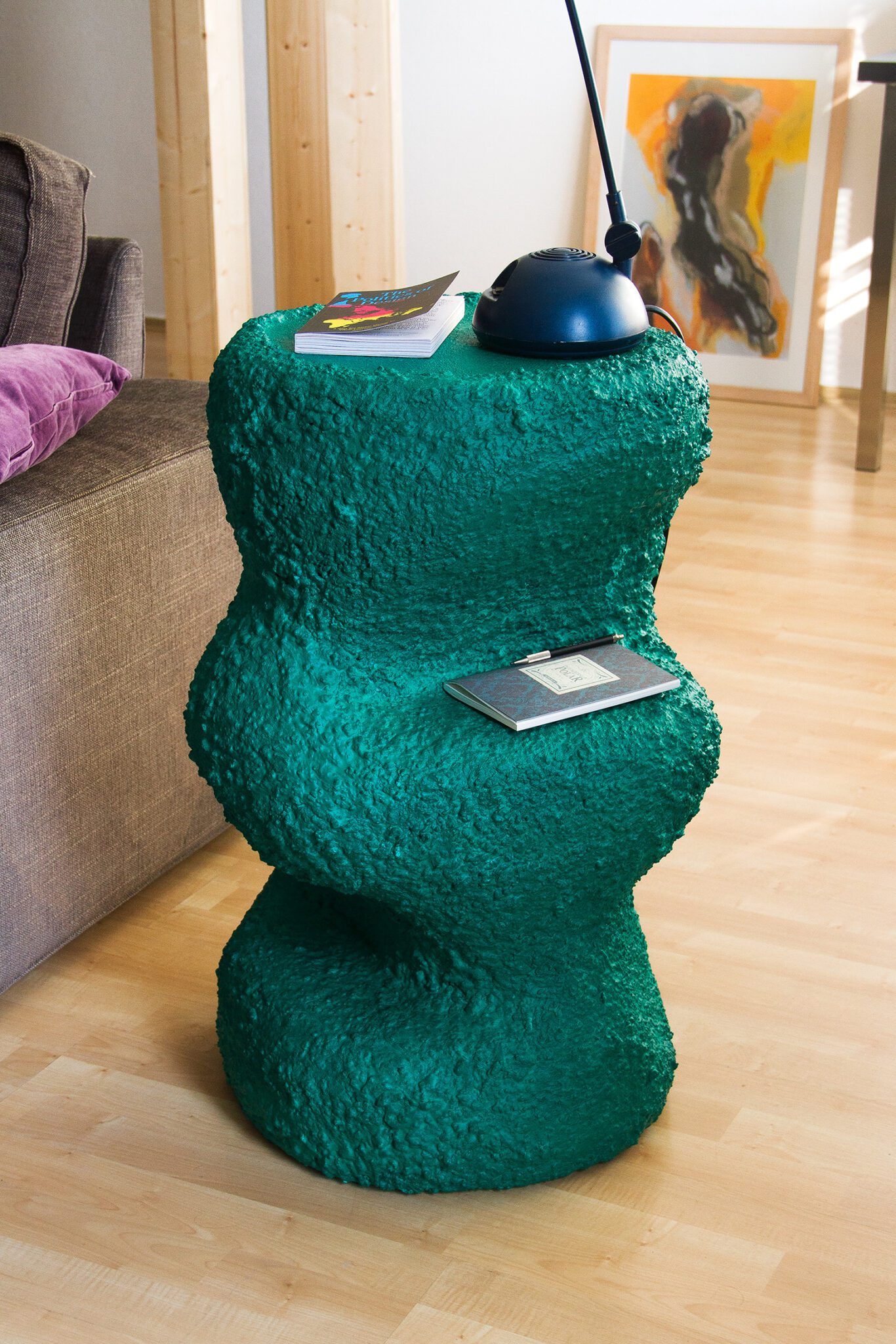 L-Side Table – Dark Green by Tellurico Design Studio | ADORNO DESIGN