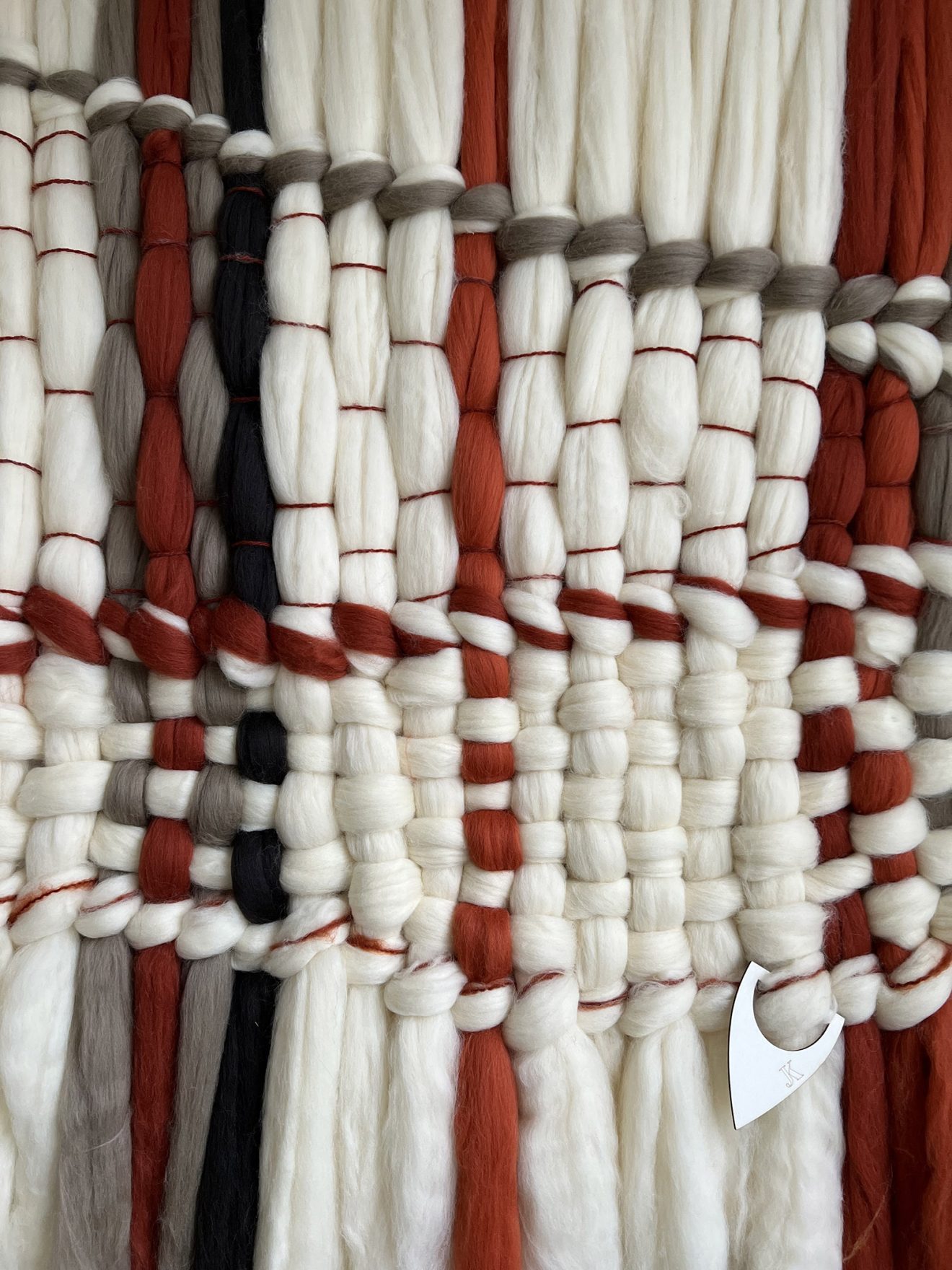 ‘Woolwalls’ in Sustainable Wool – Rusty and Off-White by jeanett ...