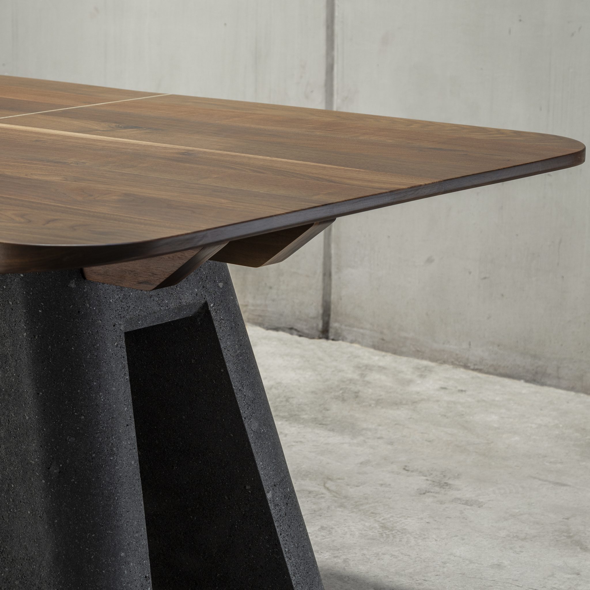Nashii – Sculptural Dining Table Made Of Lava Stone And Solid Wood by ...