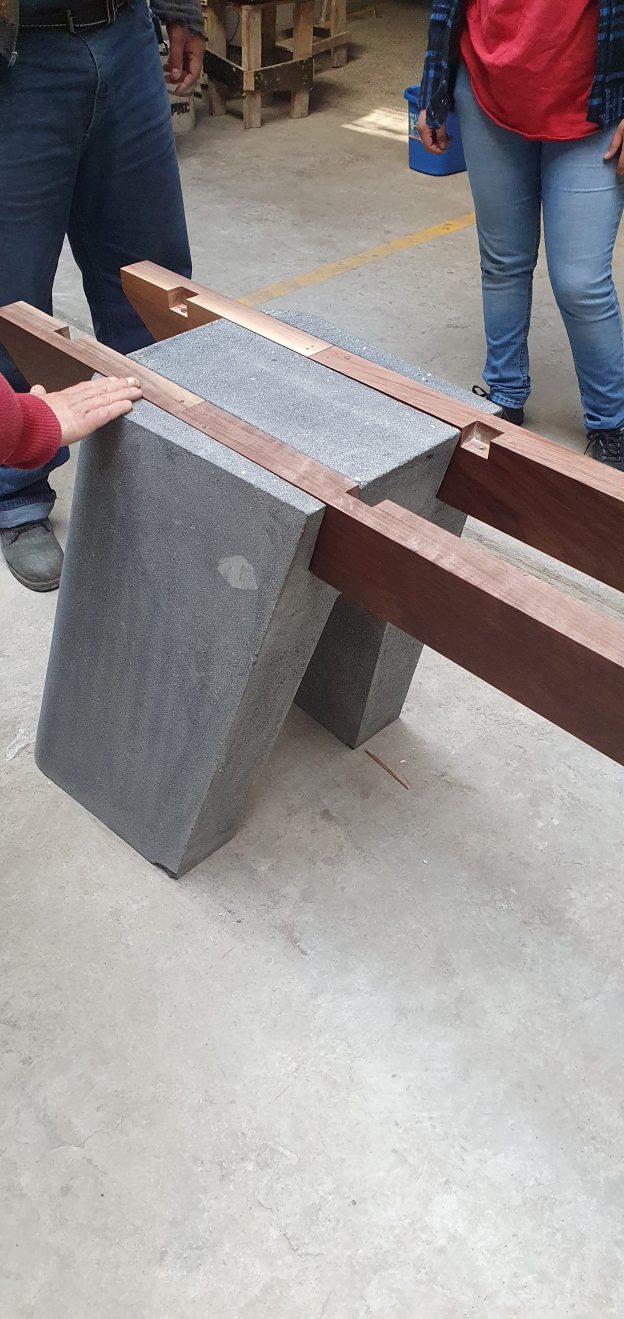 Nashii – Sculptural Dining Table Made Of Lava Stone And Solid Wood by ...