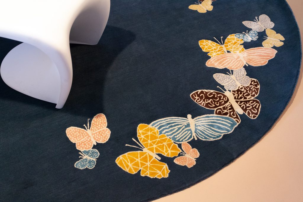 “Spirit in the Night Sky” Handcrafted Rug by Sergio Mannino | ADORNO DESIGN