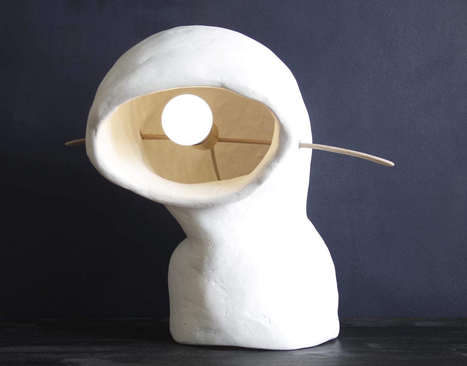 Ģipsis Ceramic Table Lamp №5 by Dace Sūna | ADORNO DESIGN