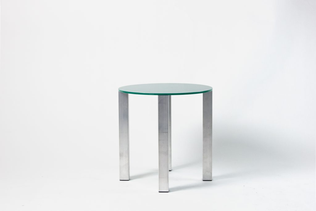 Acrilar – Small Round Acrylic Side Table by Luiz Solano | ADORNO DESIGN