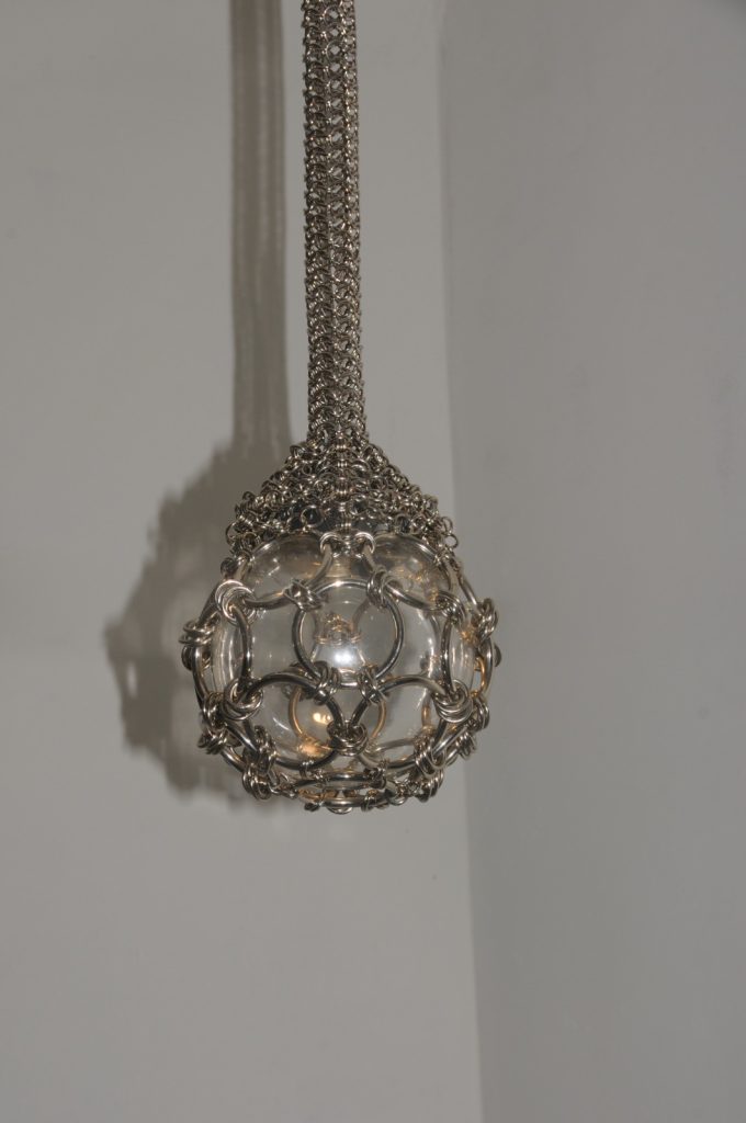 Chainmail – Single Pendant Droplet Chandelier by Panorammma Atelier ...
