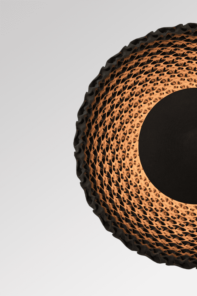 Sun V1 – 3d Printed Sand Wall Light by Rollo Studio | ADORNO DESIGN