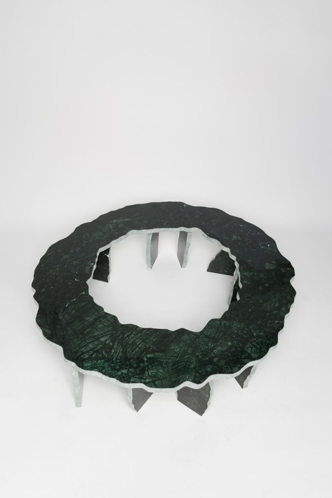 Marbelicious – Circular Green Marble Bench by Millim Studio | ADORNO DESIGN