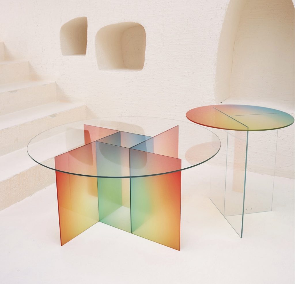 Cosmos – Rainbow Gradient Coffee Table by Studio Monsoleil | ADORNO DESIGN