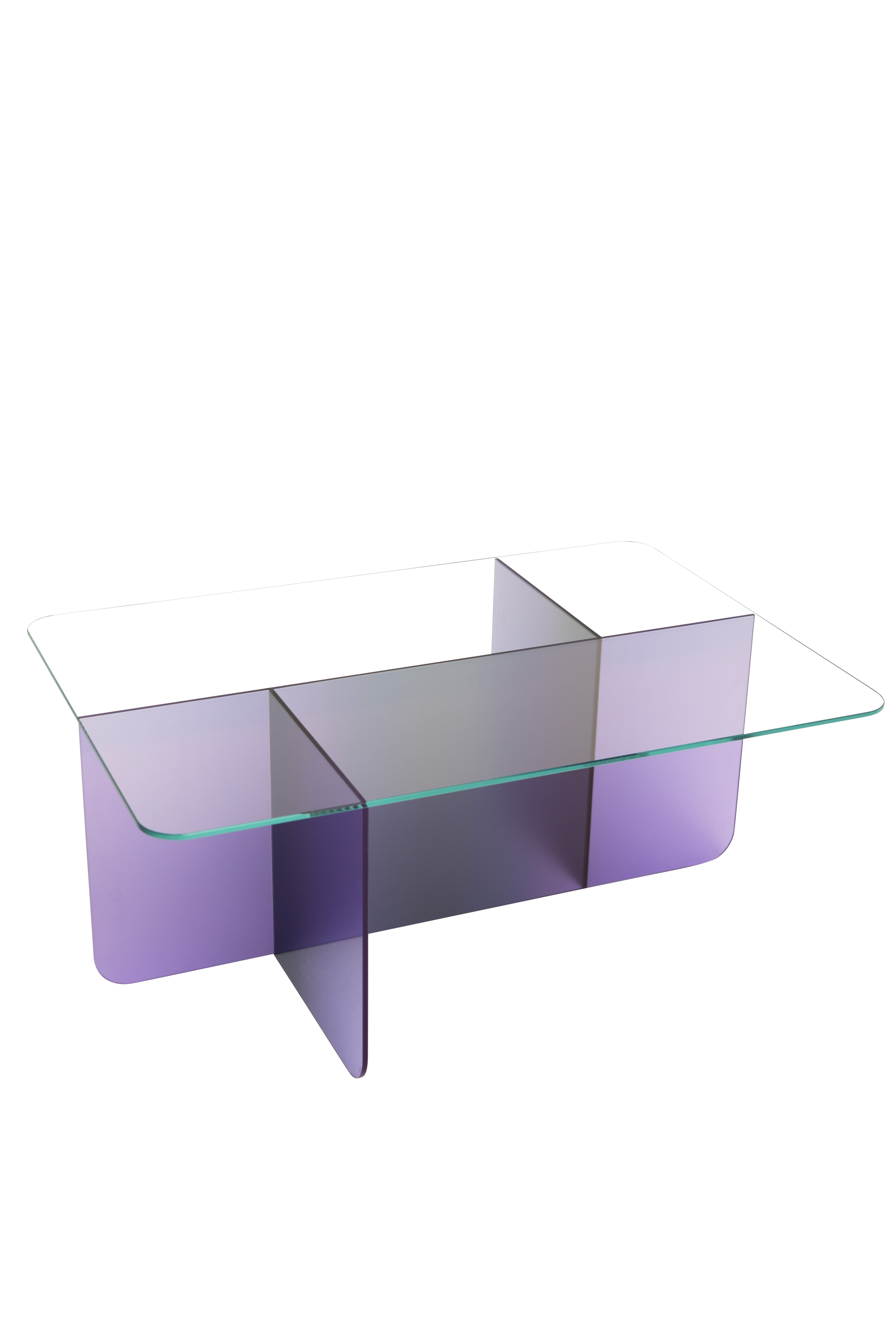 Stardust – Purple Gradient Glass Coffee Table by Studio Monsoleil ...
