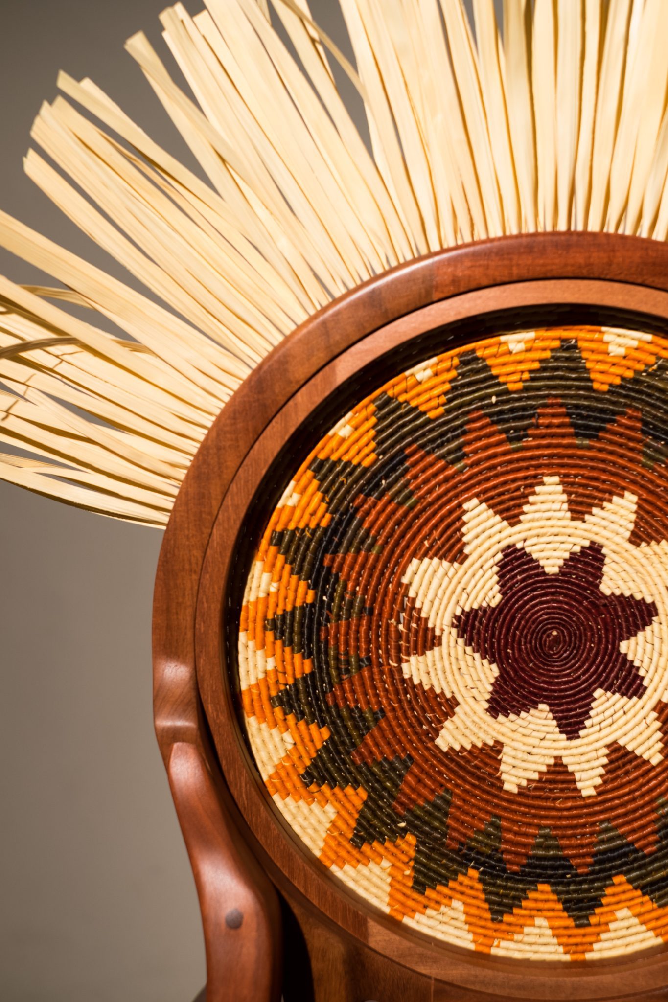 Cocar Chair: Handmade In Brazill With Braided Tucumã Straw And Cabreúva ...