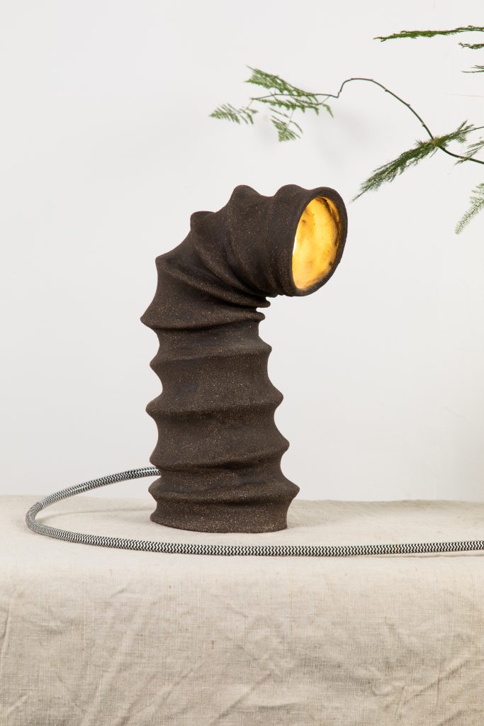Melo 2 – Sculptural Neo-industrial Ceramic Lamp by Catalin Filip ...