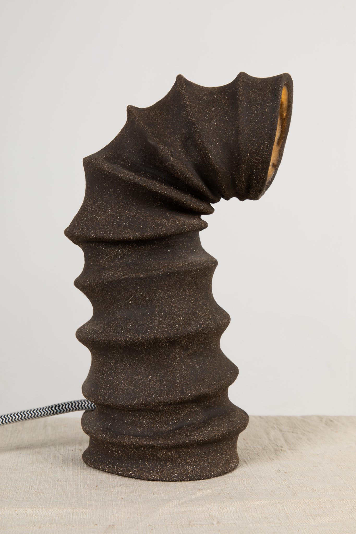 Melo 2 – Sculptural Neo-industrial Ceramic Lamp by melo clay | ADORNO ...