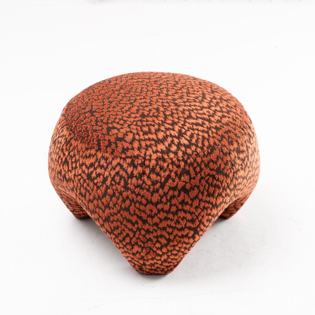 Django – Sculptural Textured Velvet Ottoman by Odditi | ADORNO DESIGN