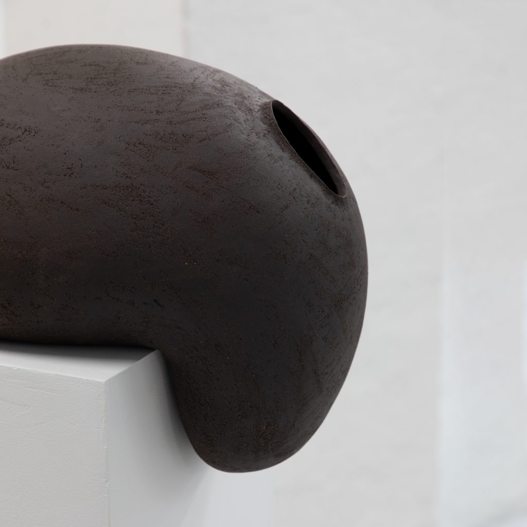 Movement Phase 1 – Black Sculptural Ceramic Vessel by melo clay ...