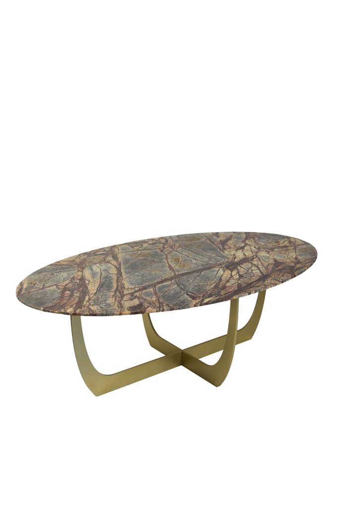 VALENTINE – Oval Marble Coffee Table by William Mulas | ADORNO DESIGN