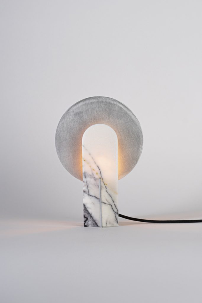 Aurora – Medium Marble Table Lamp by Hasik Design Studio | ADORNO DESIGN