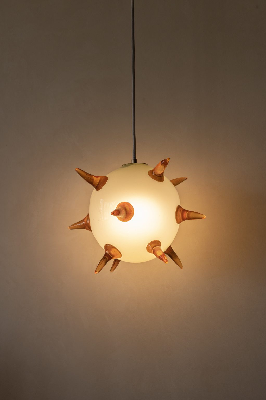 Pokie – Large Spiked Pendant Lamp by Sticky Glass | ADORNO DESIGN