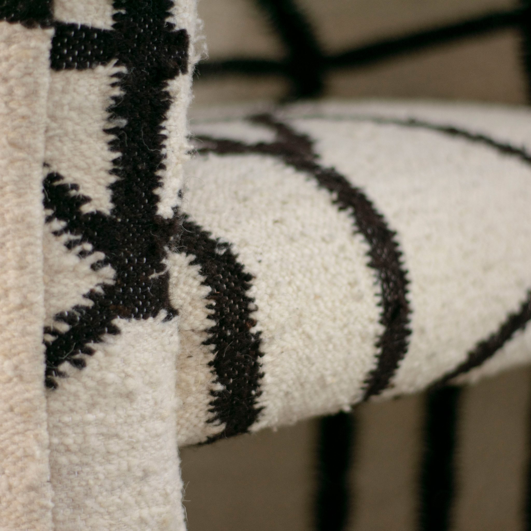 Senderos – Graphic Wool Arm Chair by Diego Olivero | ADORNO DESIGN