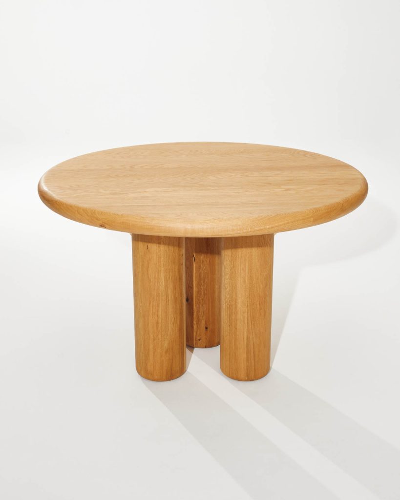 FAT LEG 65 – Round Oak Dining Table by Heilig Objects | ADORNO DESIGN