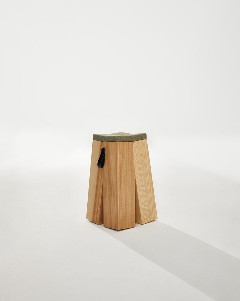 HAPPENS – Ash Wood Stool by Heilig Objects | ADORNO DESIGN