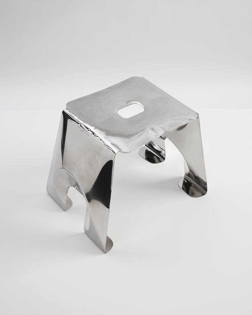 A Stool – Metal Inflated Stool by Jaclyn Pappalardo | ADORNO DESIGN