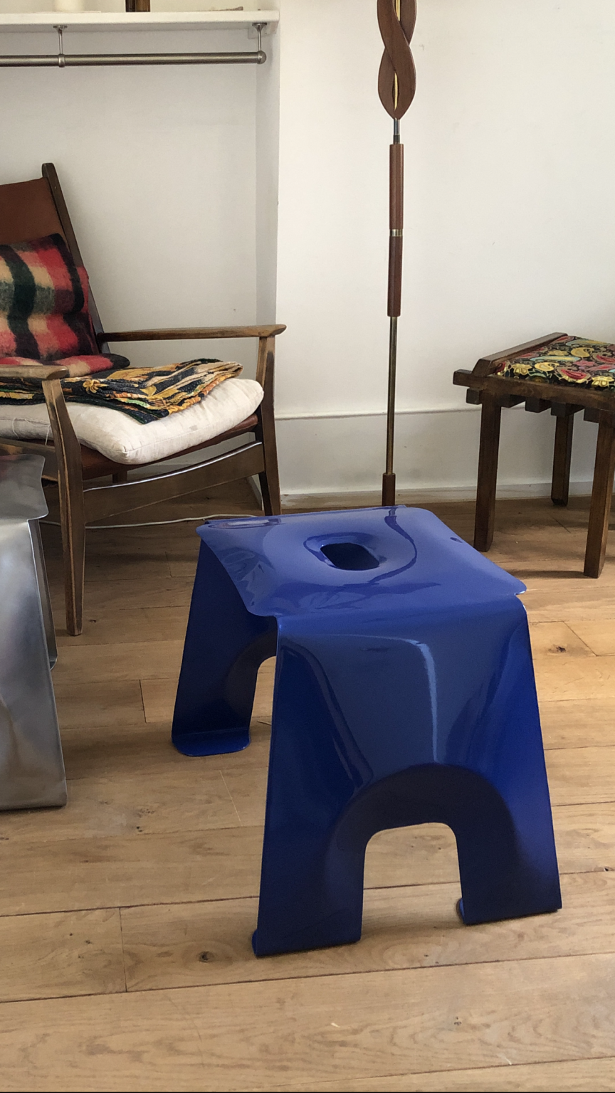 A Stool – Metal Inflated Stool by Jaclyn Pappalardo | ADORNO DESIGN