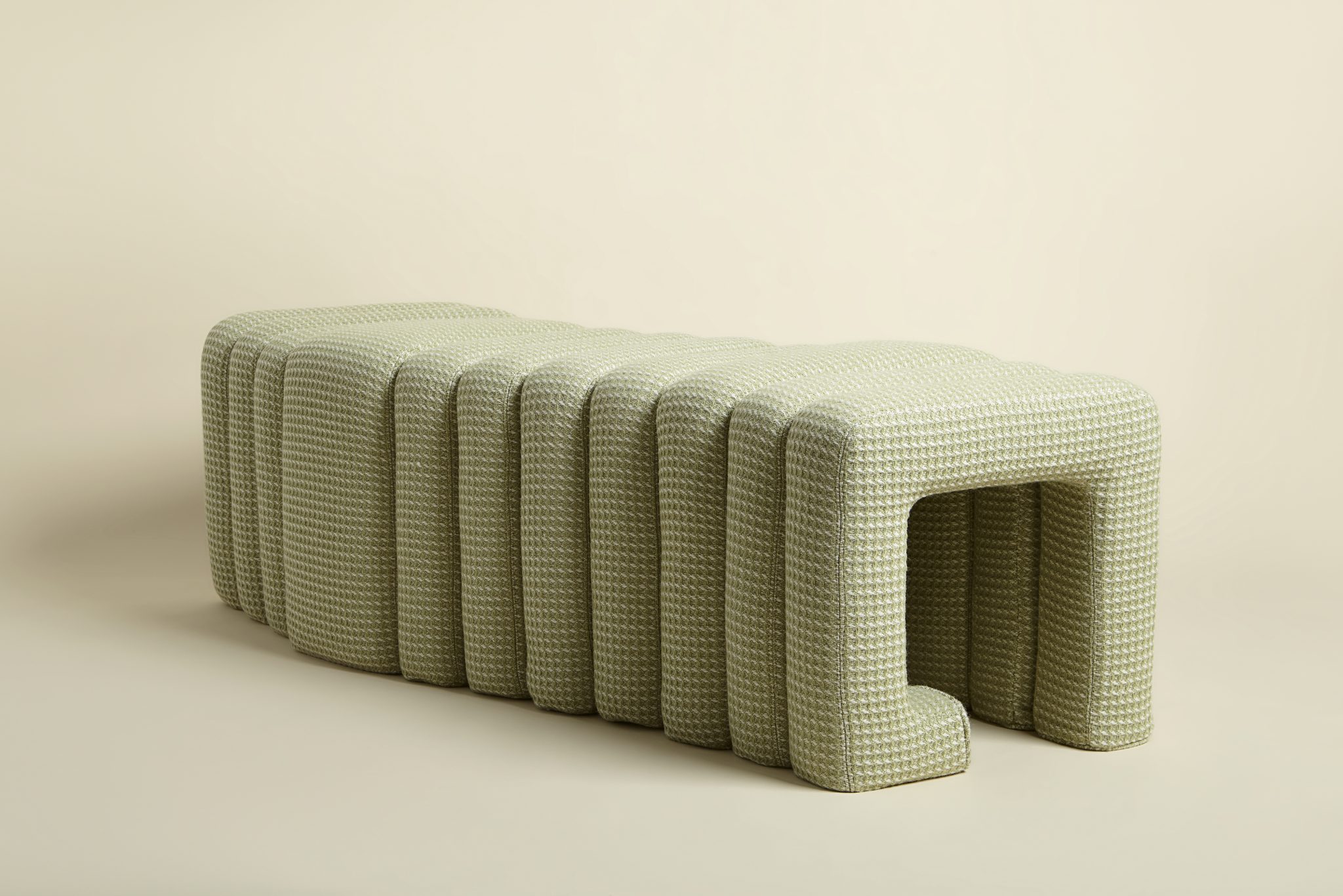 Meta Bench – Modular Upholstery Bench by Jaclyn Pappalardo | ADORNO DESIGN
