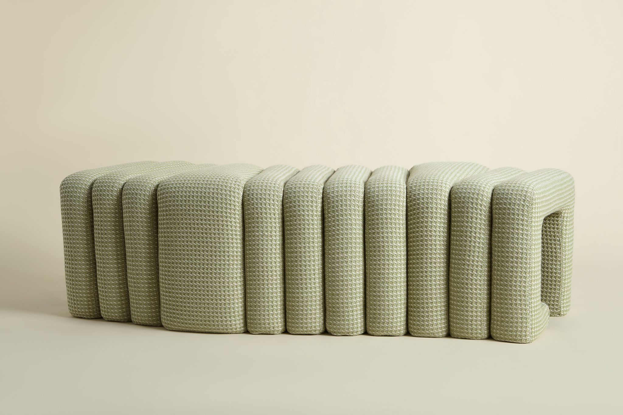 Meta Bench – Modular Upholstery Bench by Jaclyn Pappalardo | ADORNO DESIGN
