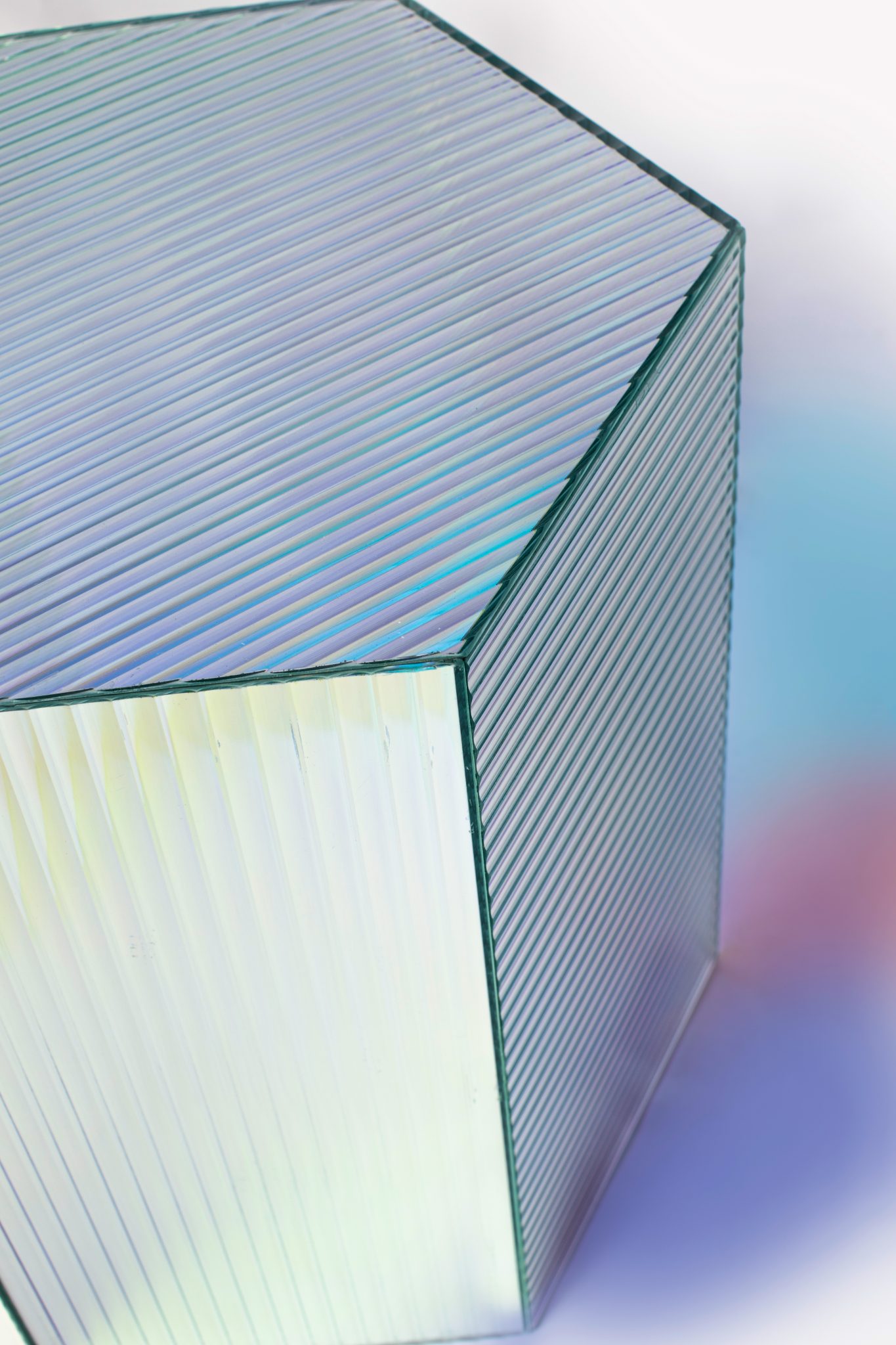 Luminous – Glass Side Table by Yugen Lab | ADORNO DESIGN