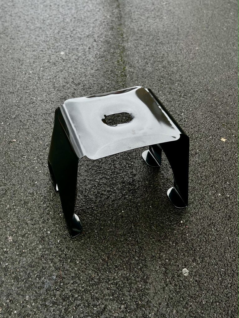 A Stool – Metal Inflated Stool by Jaclyn Pappalardo | ADORNO DESIGN