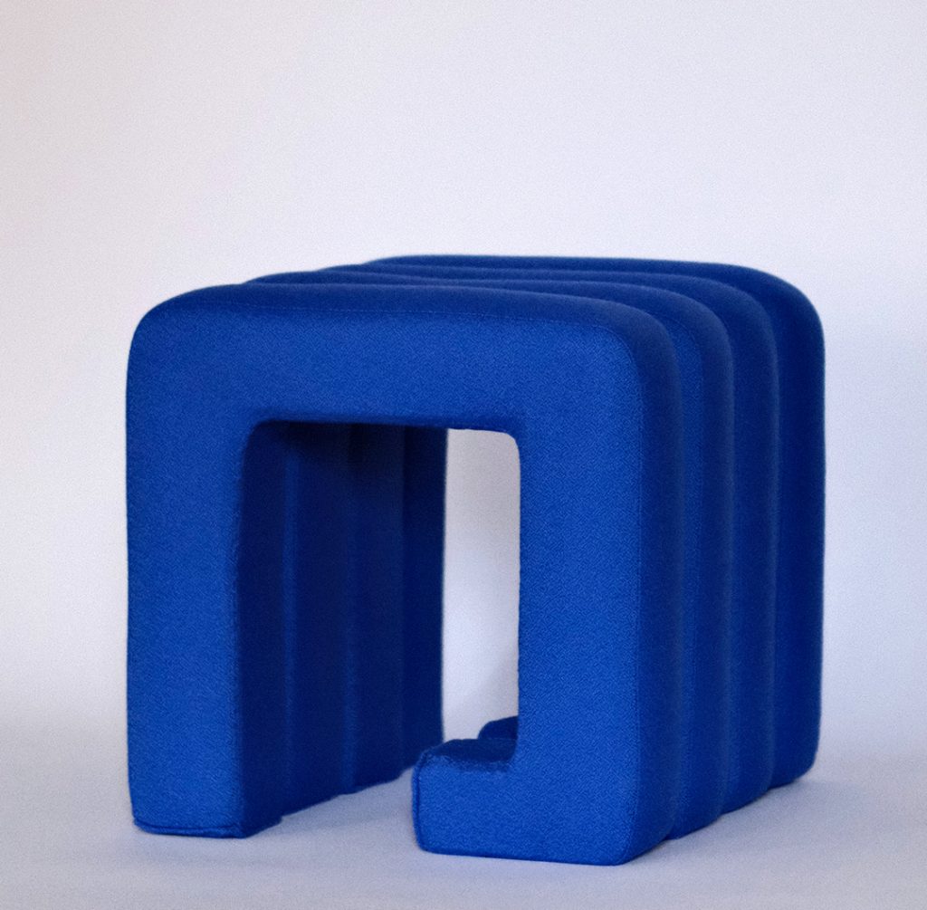 Meta – Modular Merino Wool Stool by Jaclyn Pappalardo | ADORNO DESIGN