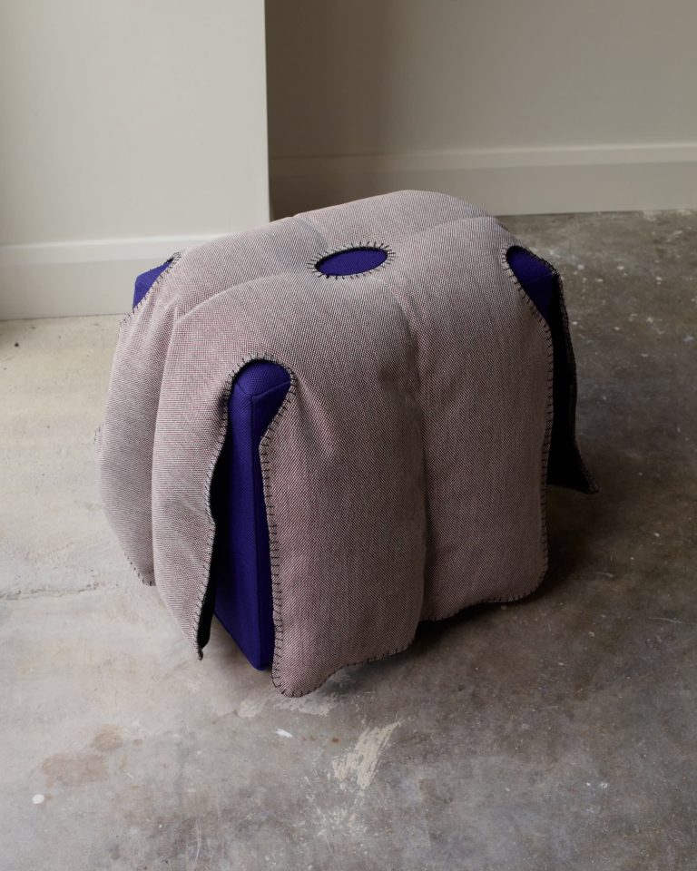 Pouffe – Maximalist Upholstered Stool by Jaclyn Pappalardo | ADORNO DESIGN
