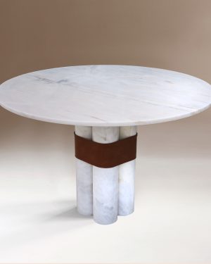 Tecta Dining Table Made of Lava Stone, Solid Wood and Steel by Ricardo Rodriguez Elias | ADORNO ...