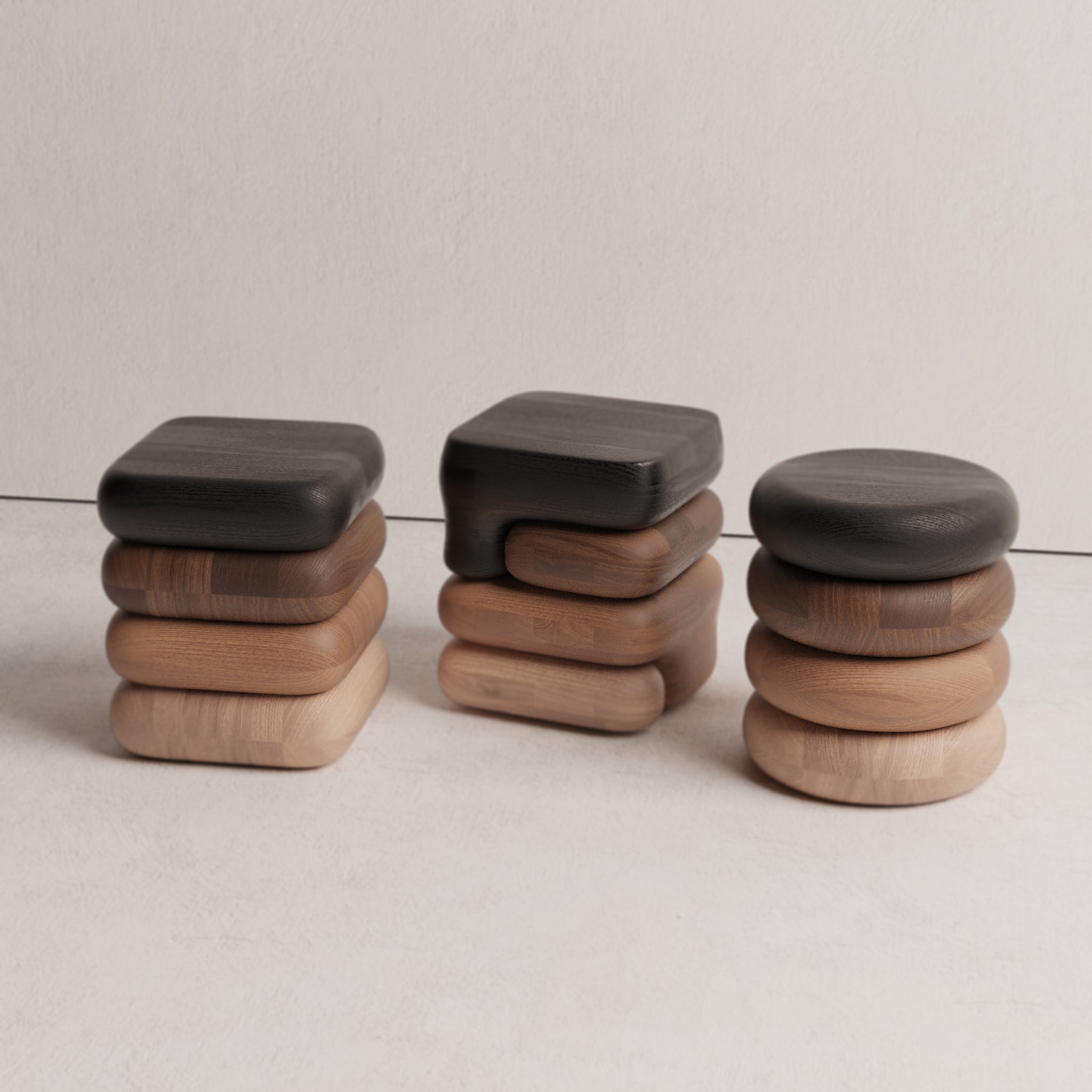 Gradient – Wood Side Table by Luis Gimeno Design | ADORNO DESIGN