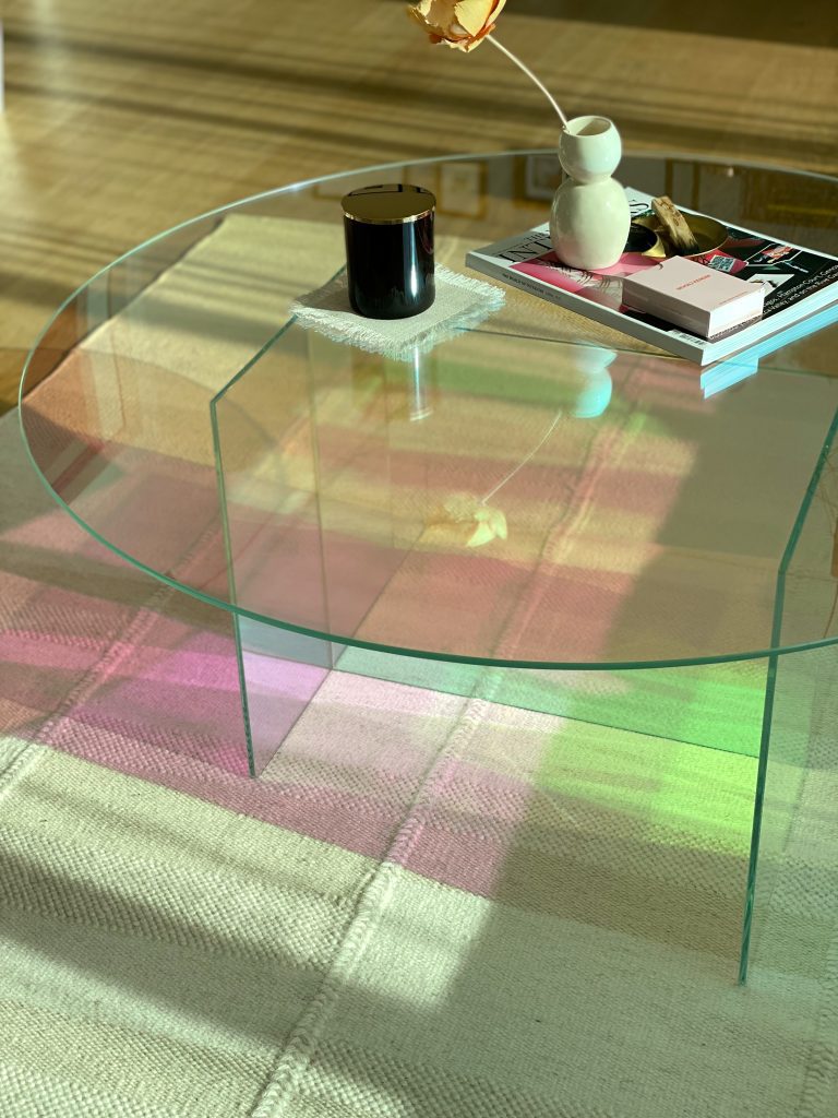 Lucid Round – Glass Coffee Table by Yugen Lab | ADORNO DESIGN