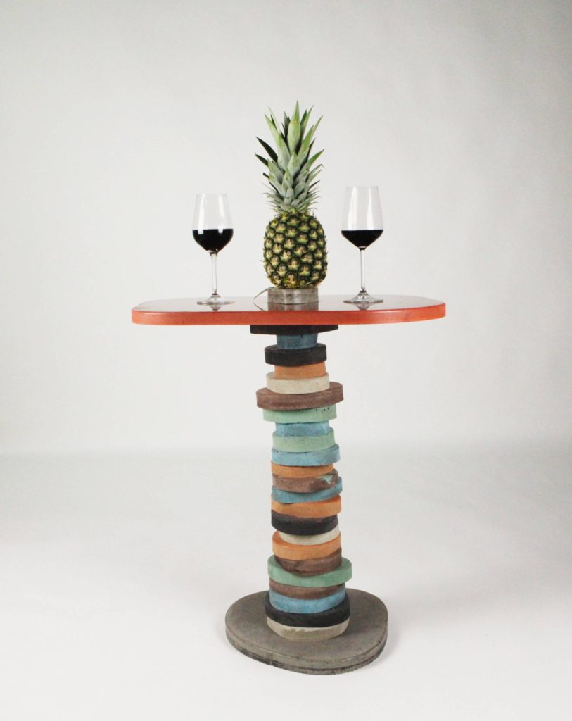 Coral Circle – Stacked Disc Side Table by clasik.studio | ADORNO DESIGN