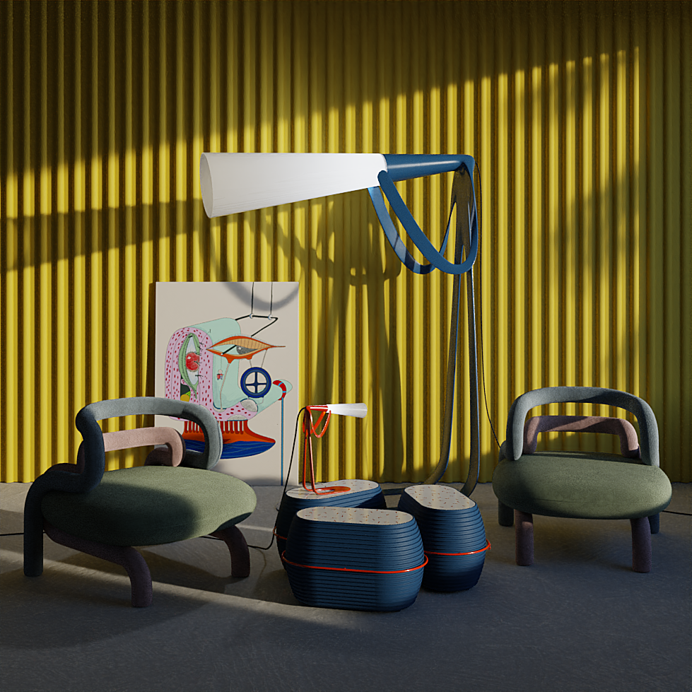 Woooo Floor Lamp by Yoomoota | ADORNO DESIGN