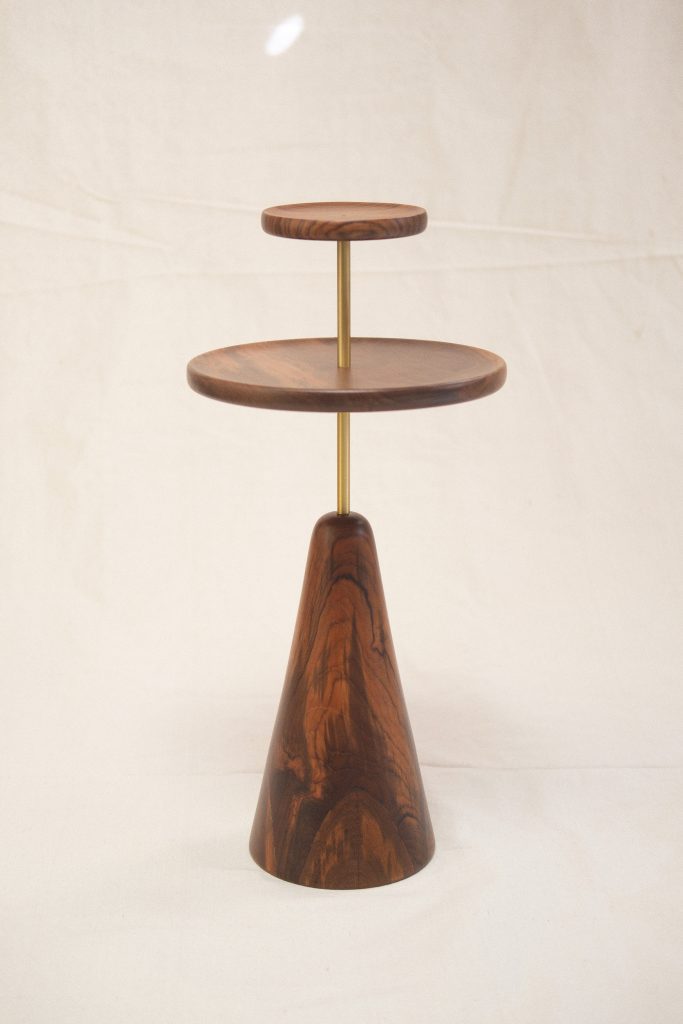 Stak – Teak & Brass Side Table by Studio Indigene | ADORNO DESIGN