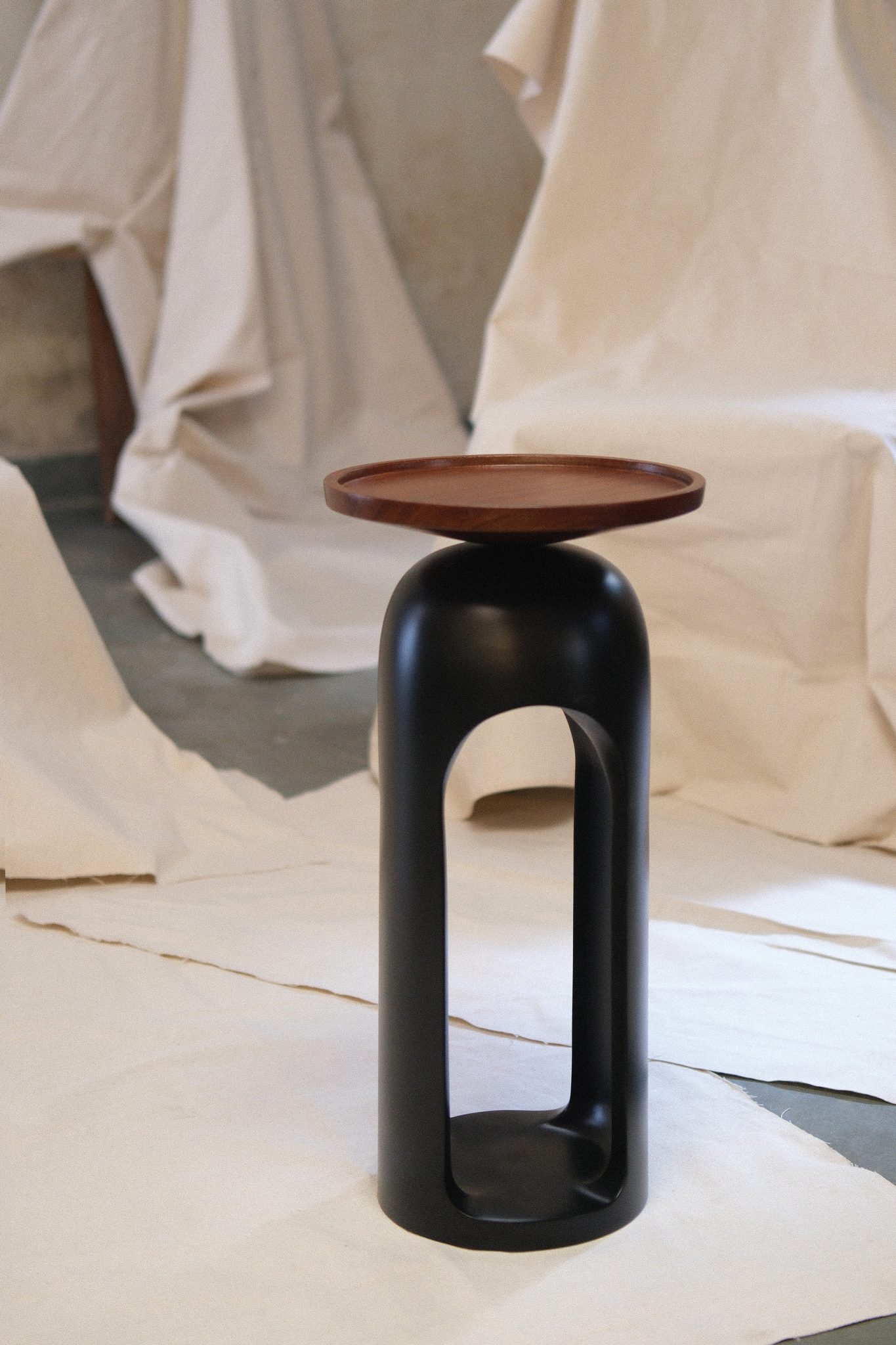 Vanta – Teak Side Table by Studio Indigene | ADORNO DESIGN