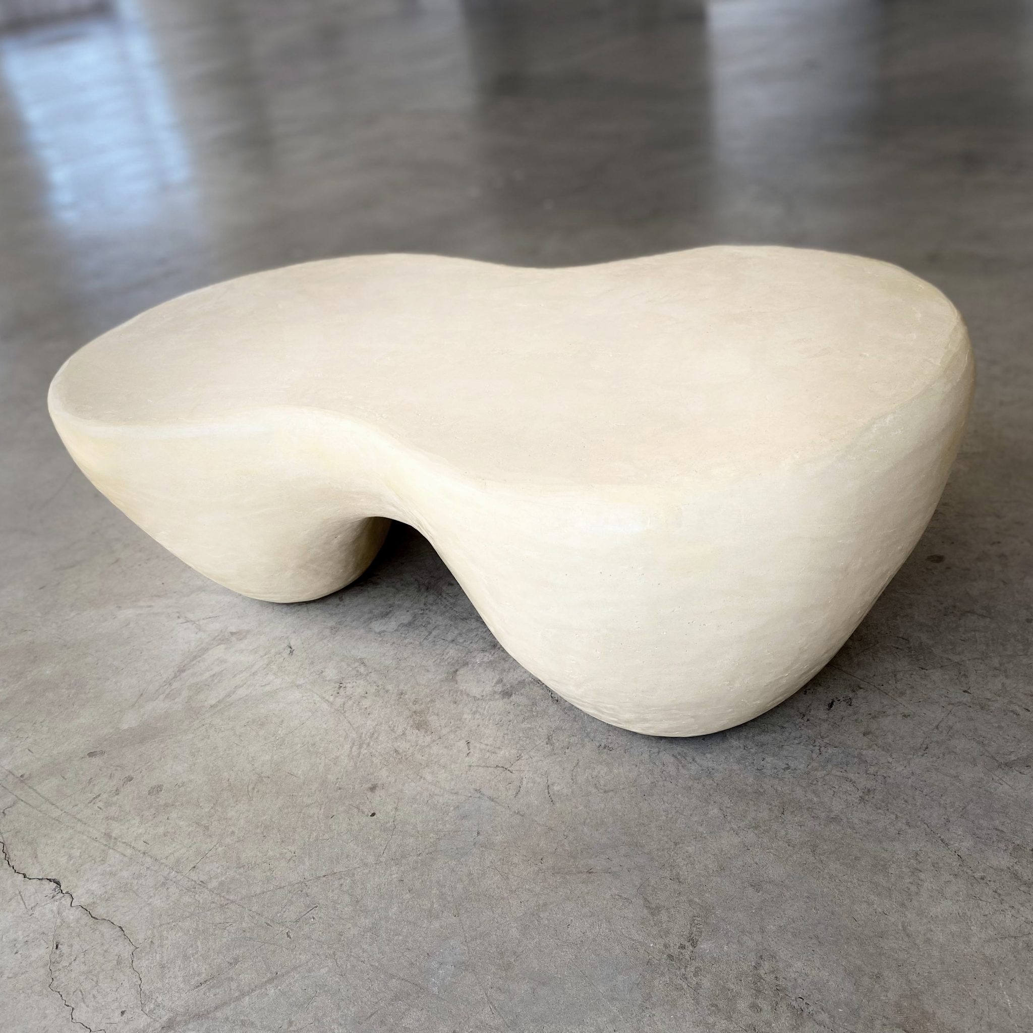 Arch – Beige Plaster Coffee Table by NV STUDIO | ADORNO DESIGN