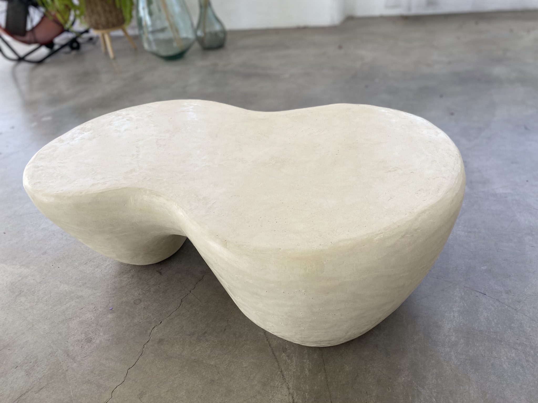 Arch – Beige Plaster Coffee Table by NV STUDIO | ADORNO DESIGN