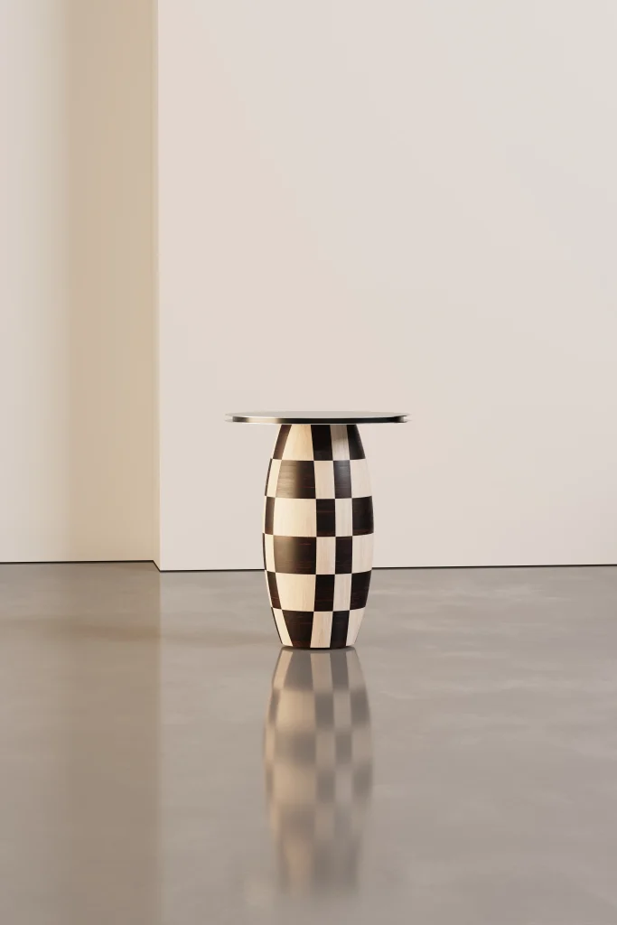 Yoyo – Checkered Side Table by tozudesign | ADORNO DESIGN