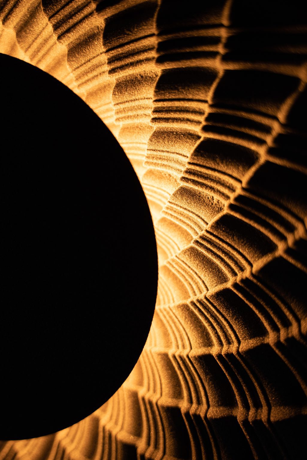 Sun Vxs.02 – 3d-printed Sand Wall Lamp by Rollo Studio | ADORNO DESIGN