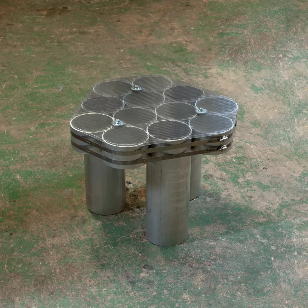 Bundle Side Table 2 – Upcycled Aluminum by Nolan Talbot-Kelly | ADORNO ...