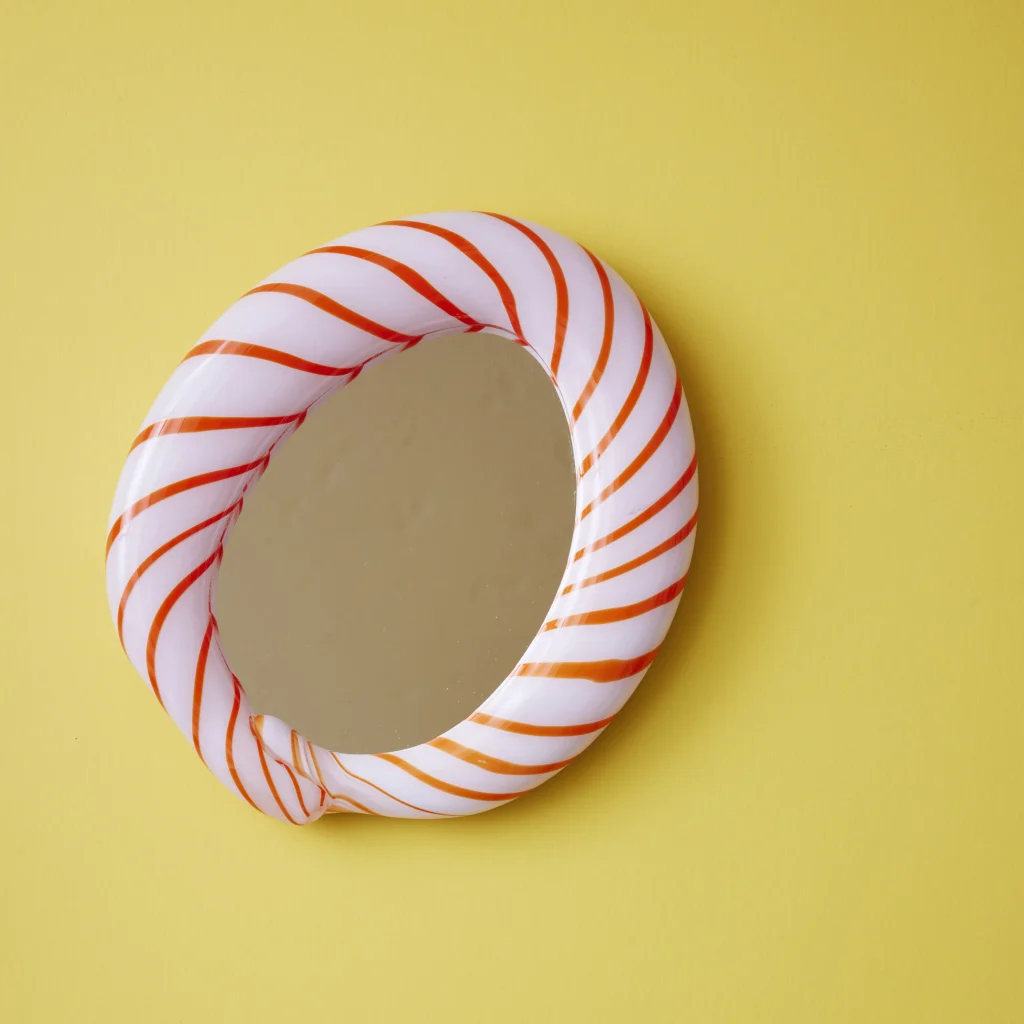 Red Candy – Glass Blown Mirror by STUDIO BERG | ADORNO DESIGN