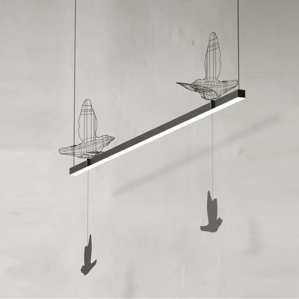 Flight Shadows – LED Pendant Lamp 1200 Mm by SVITANOK | ADORNO DESIGN