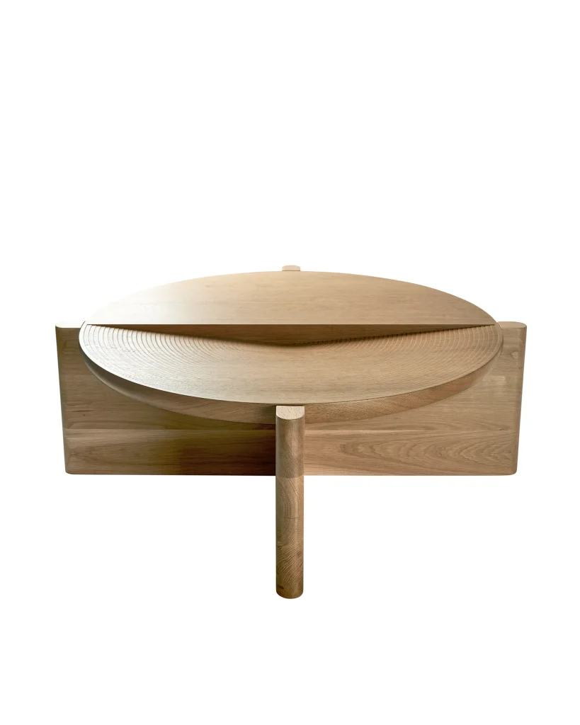 Arkhe No 1 – Round Oak Coffee Table by Studio Kali | ADORNO DESIGN